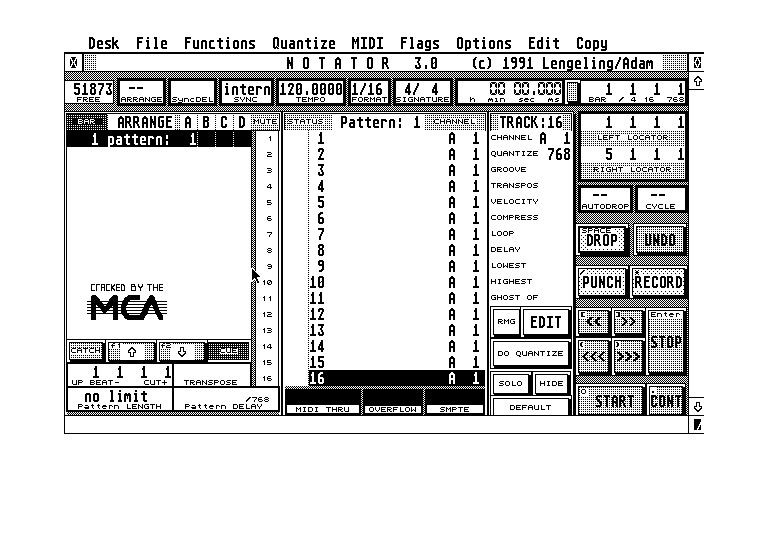 Notator v3.0 (1991)(Adam - Lengeling)[cr MCA][a] - ROMs Atari ST ...